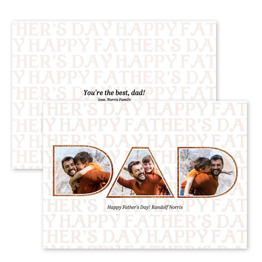 Glittered Dad Card | Cards & Stationery | Sam's Club Photos ...