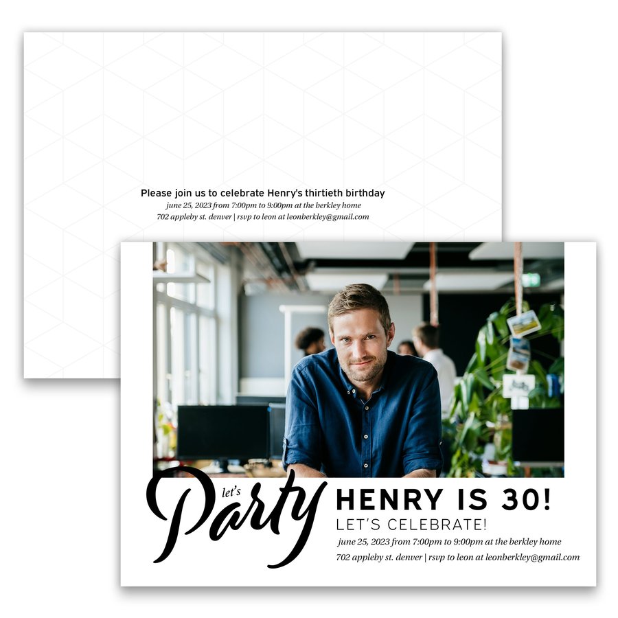 Plain Party Card | Product card