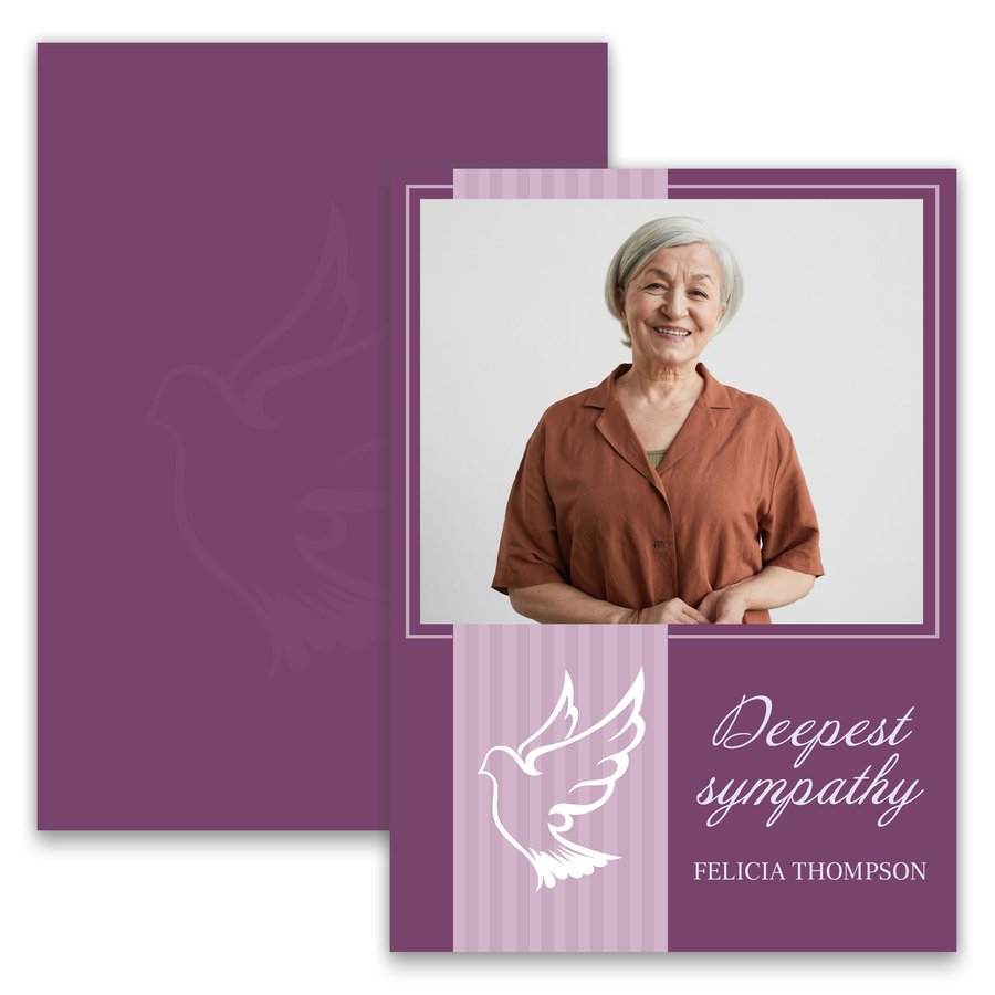Purple Sympathy Card | Product card