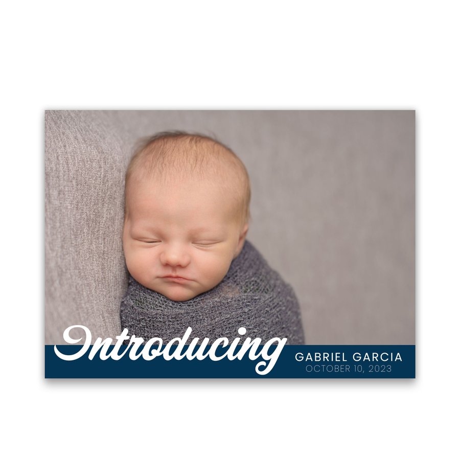 Blue Introductions Card | Product card