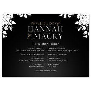 Dark Elegant Program Card | Product card