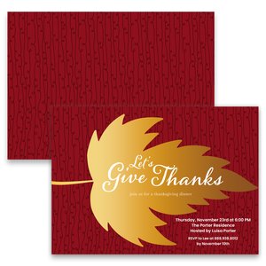 Leaf Invitation Card | Cards & Stationery | Sam's Club Photos ...