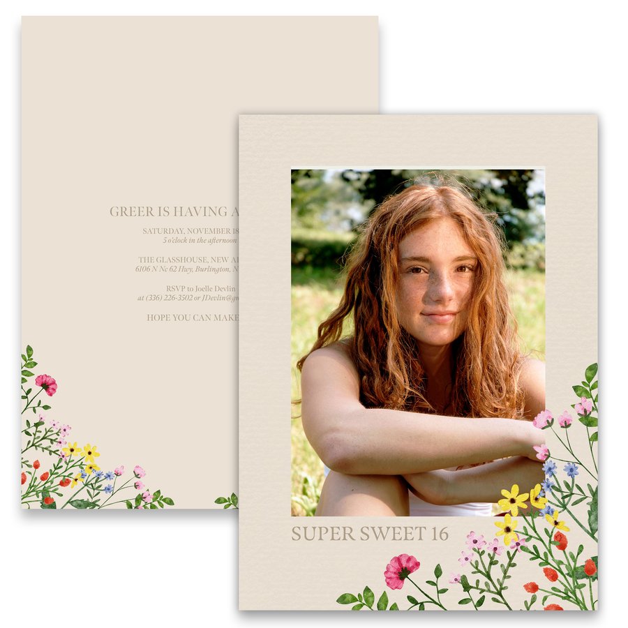 Corner Flowers Card | Product card