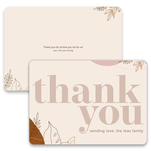 Thank You Brown Card | Product card